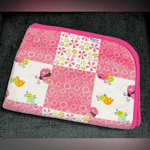 Graco | Other | Graco Pink Ladybug Sherpa Baby Blanket | Poshmark